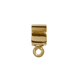 Tube with eyelet 5 x 3mm, gold-plated silver (4 pcs./ PU) | Marco Schreier